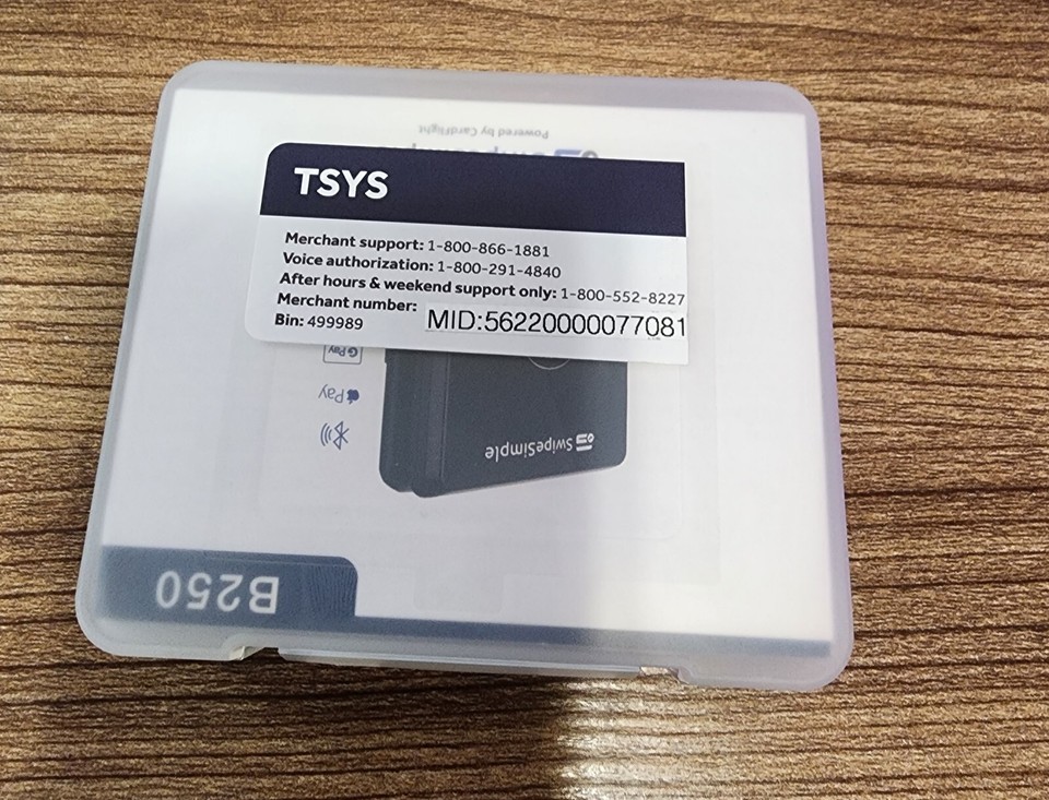 SwipeSimple Swift B250 Bluetooth - EMV Credit Card Reader | eBay