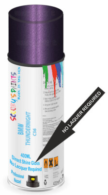 for BMW m z4 THUNDERNIGHT METALLIC C56 Direct Gloss Shine Aerosol Paint ...