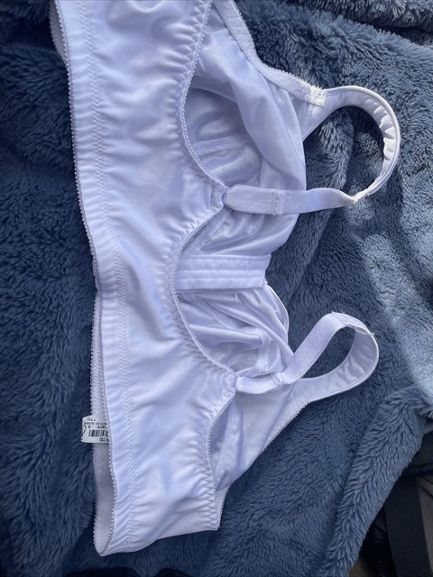 JMS Just My Size Bra Solid White 48 D Wire Front Closure for sale ...