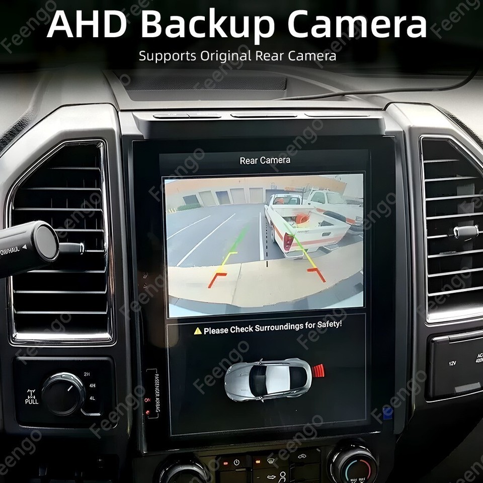 128GB For Ford F150 2016-2021 12.1" Vertical Screen Car Gps Map ...