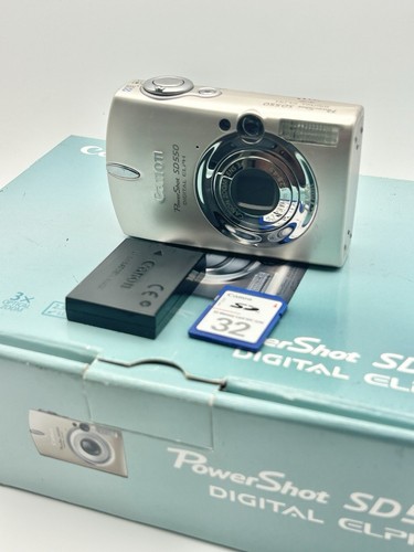 Canon PowerShot SD550 ELPH Digital Camera, Battery, Charger, SD Card ...