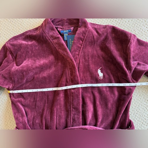 NWT Polo Ralph Lauren Men's Terry Velour Robe Cotton Size Small ...