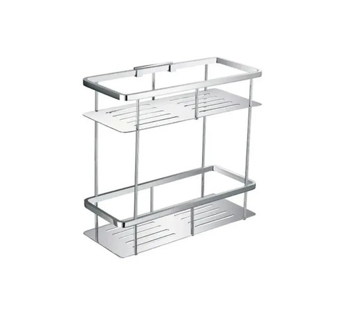 2 Tier Square Stainless Steel Removable Shelf | eBay Australia