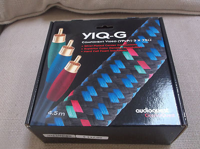 4.5 M NEW AUDIOQUEST YIQ-G 4.5M COMPONENT VIDEO (YPbPr) 3x 75 | eBay