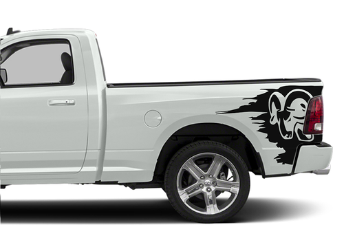 Sticker for Dodge Ram Regular Cab 1500 Bed Ram Design Vinyl Graphics ...