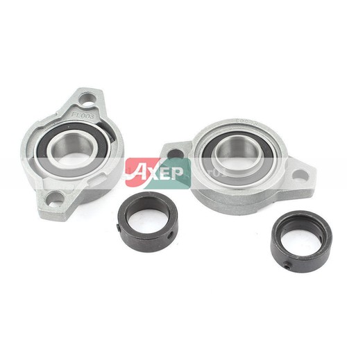 A 2 Pcs UFL003 FL003 Zinc Alloy 17mm Self-aligning Pillow Block Bearing ...