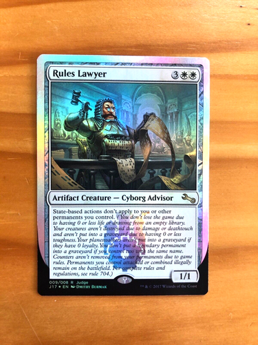Mtg Judge Promos Rules Lawyer FOIL NM/LP | eBay