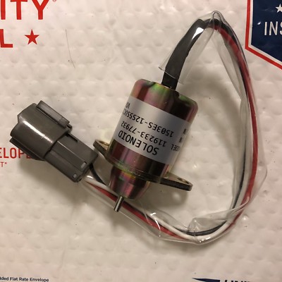 M810324 New Fuel Shut-Off Solenoid for John Deere JD 4105 3038E 3036E ...