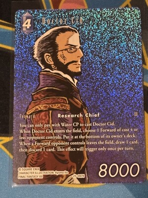 Doctor Cid (Full Art) Final Fantasy TCG Tears of the Planet 25-097H ...