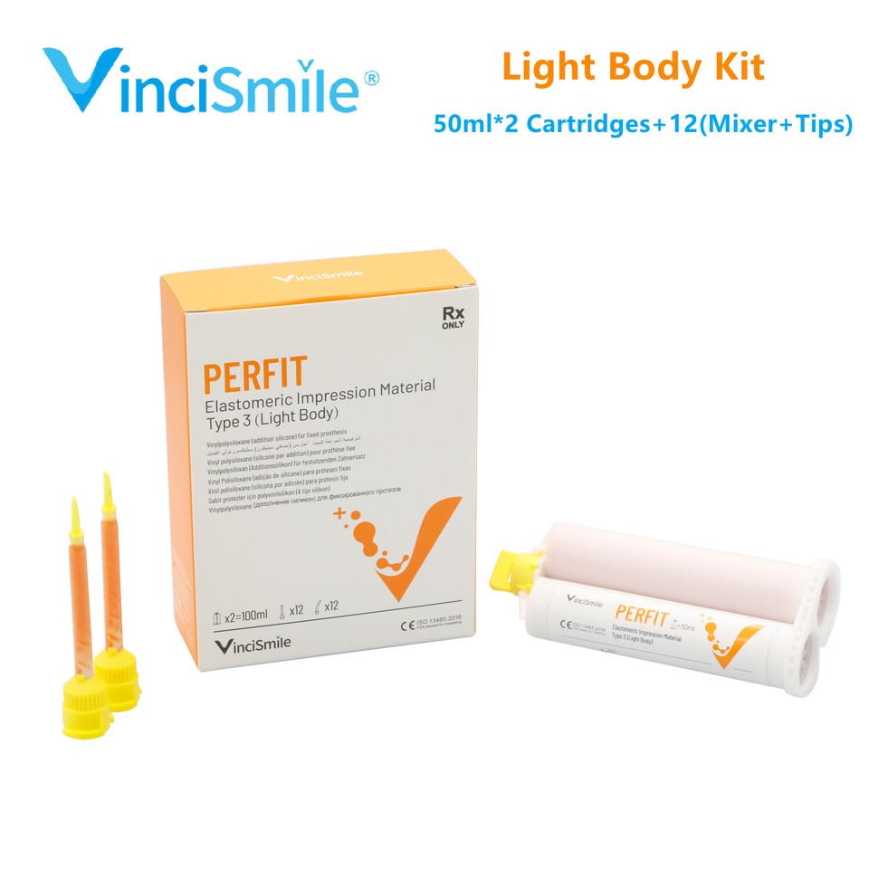 VPS Dental Impression Material Putty Heavy/Regular/Light Body-Fast ...