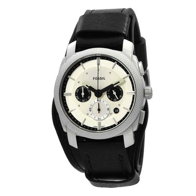 Fossil Machine Chronograph Quartz White Dial Men's Watch FS5921 | eBay