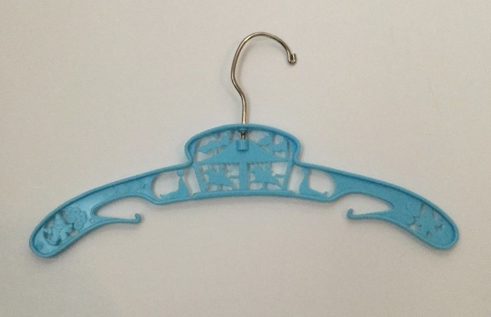 Vtg Child's Clothes Hanger Blue Plastic Clowns Carousel Horses Seal | eBay