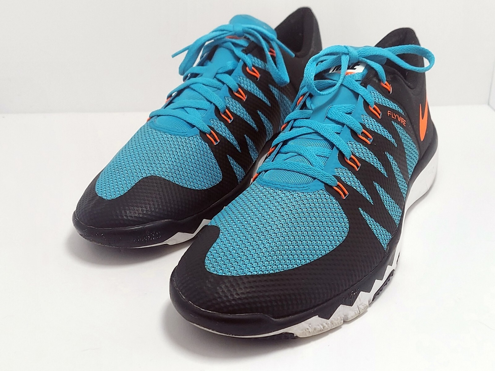 Nike Flywire Blue Black and Orange Size US12 | eBay