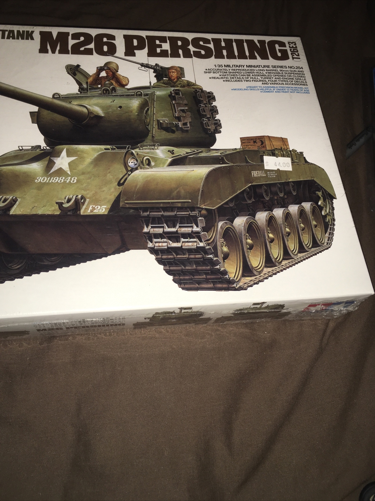 Tamiya 1/35 Scale - US M26 Pershing Medium Tank Assembly Kit # 35254 ...