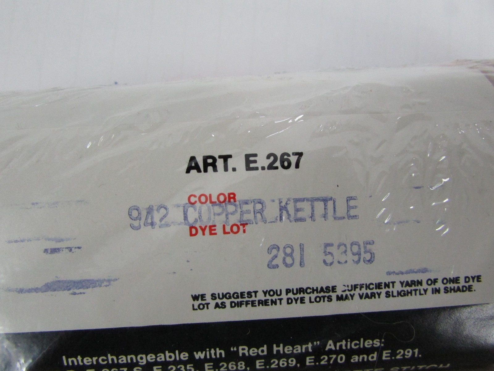 Vintage Red Heart Yarn Lot of 6 Skeins - Copper Kettle 942 - All Same ...