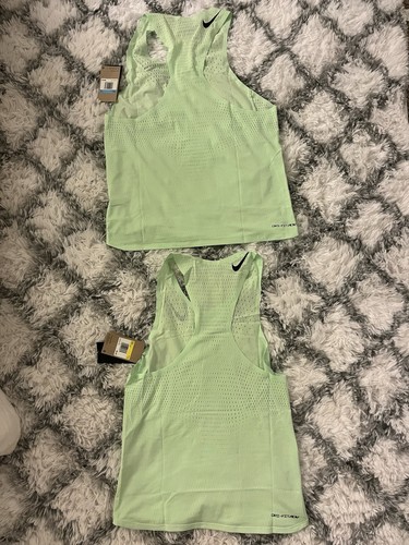 Nike ADV Aeroswift Men’s Running Singlet Tank Vapor Green FN4231 376 ...