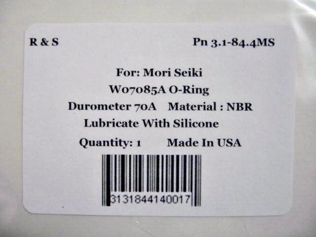 Mori Seiki W07085A / Mazak J2600G08500 O-Ring / G85 / R&S 3.1-84.4MS | eBay