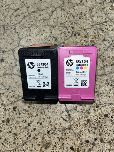 Hp Instant Ink Tri-Color & Black 65/304 | eBay