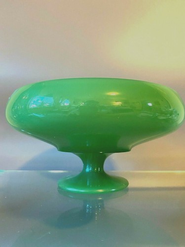 Vintage Fenton Jade Green Jadeite Compote | eBay