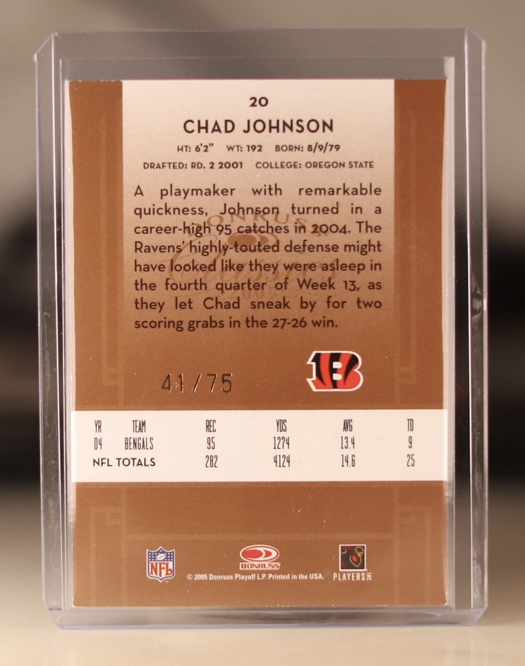 2005 Donruss Classics Chad Johnson Significant Signatures /75 | eBay