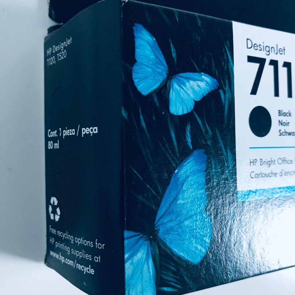 7/2025 Genuine HP 711 80-ml Black DesignJet Ink Cartridge CZ133A OEM ...
