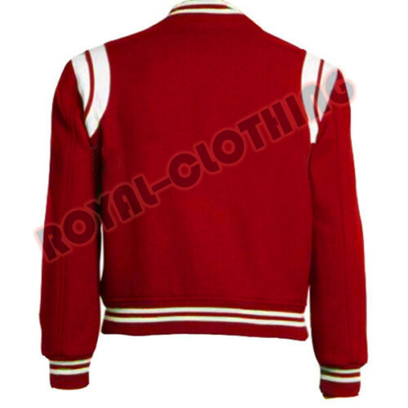 Varsity Letterman Bomber Baseball Leather Stripes College Stylish Wool ...