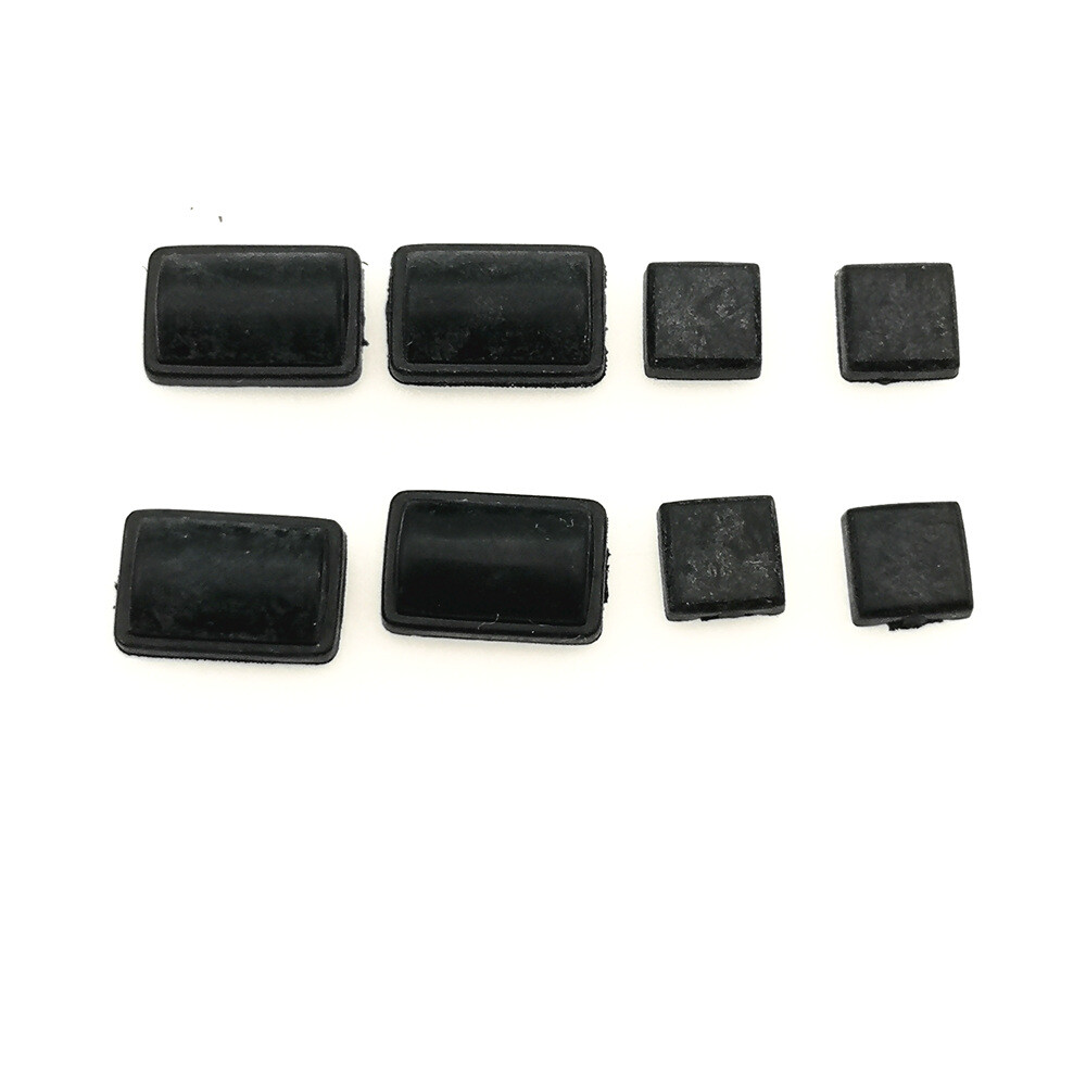 10SETS Black White 8 In1 Set For WII Console Screw Rubber Feet Cover ...