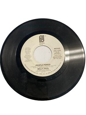 Vintage 7” vinyl record 45 RPM Billy Paul People power | eBay