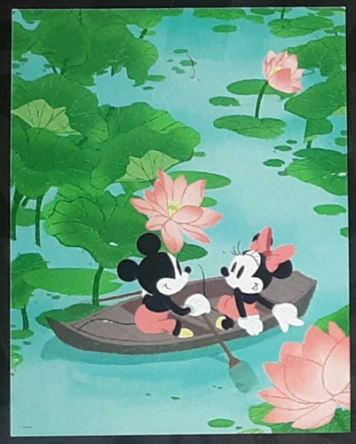 500pc Disney Puzzles Mickey Mouse and Minnie in Row Boat Jigsaw Puzzle ...