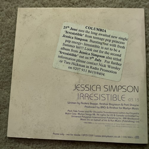 Jessica Simpson – irresistible – promo CD | eBay