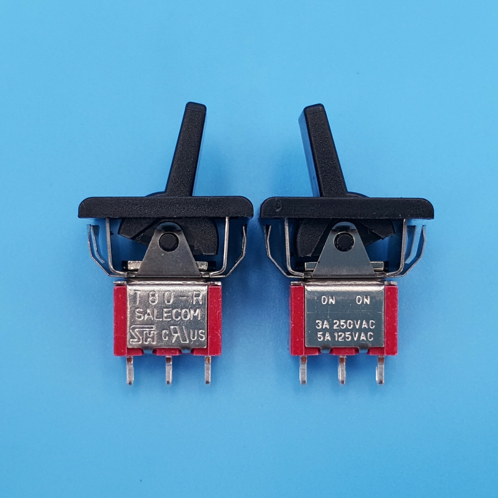 5Pcs R8015A-P14 One Way Momentary 3Pin ON-MOM 2-Gears Mini Paddle ...