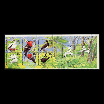 MARSHALL IS, Sc #406a, MNH, 1991, Booklet Pane, Birds, FSDD-E | eBay