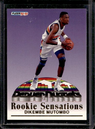 1992-93 Fleer Dikembe Mutombo Rookie Sensations #7 Nuggets | eBay