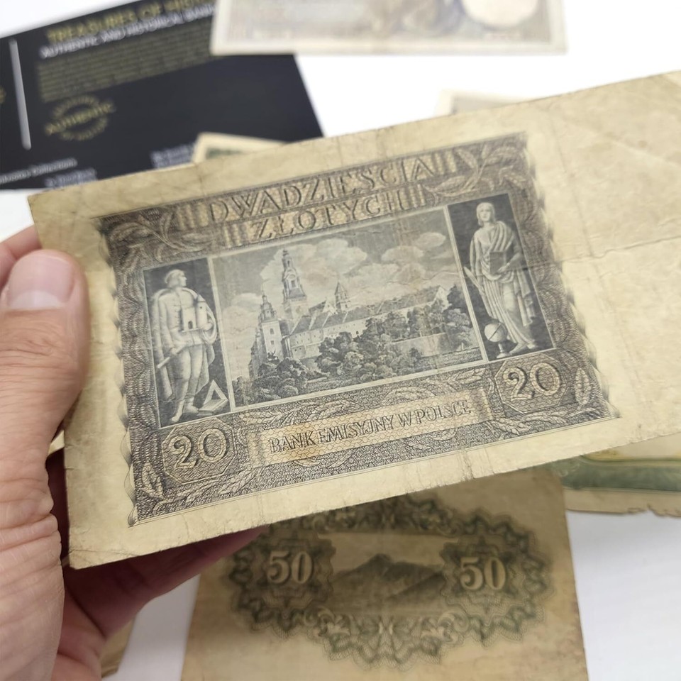 WW2 Allied & Axis Banknotes Collection - 10 Original Currency Notes ...