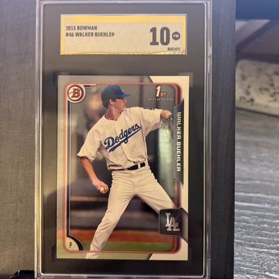 SGC 10 GOLD LABEL PRISTINE 2018 1ST BOWMAN WALKER BUEHLER- DODGERS- POP ...