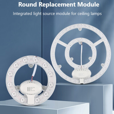 White Round LED Module LED Ceiling Light Panel Replacement Board 12/18 ...