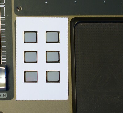 Behringer x32 Compact or Full - Mute Group Overlay Template - Sheets of ...