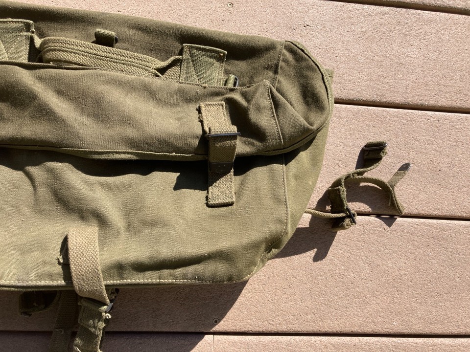 Original US Military Issue M-1944 Cargo Field Pack Lower Bag OD Green ...