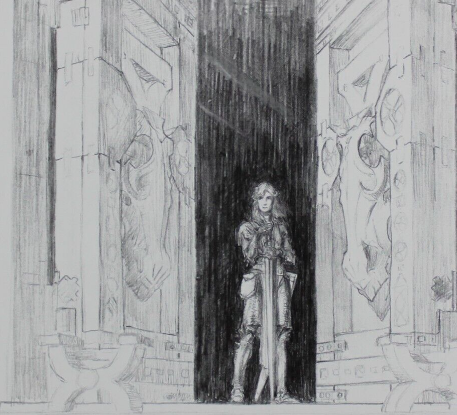 2001 MICHAEL KALUTA Poster 30 x 23 cm. (11.75" x 9.15") "Lord Of The ...