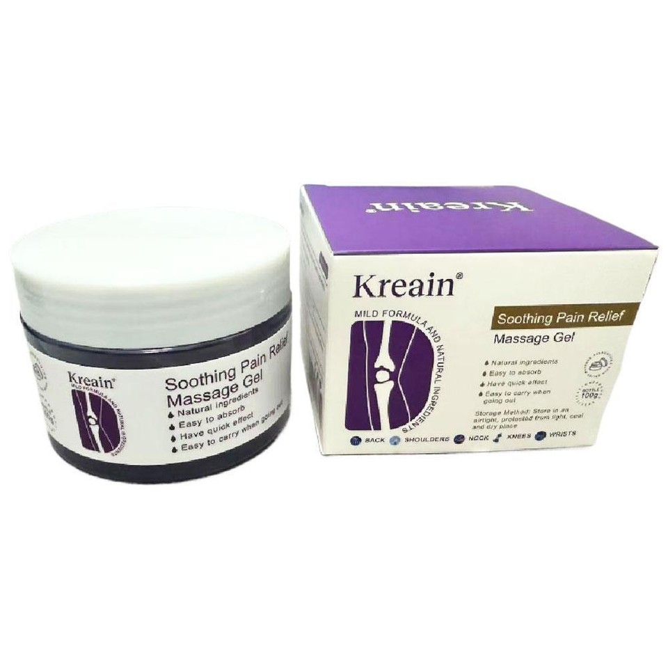 Kreain Joint Pain Gel Purple Gel, Kreain Soothing Pain Massage Gel 100 ...