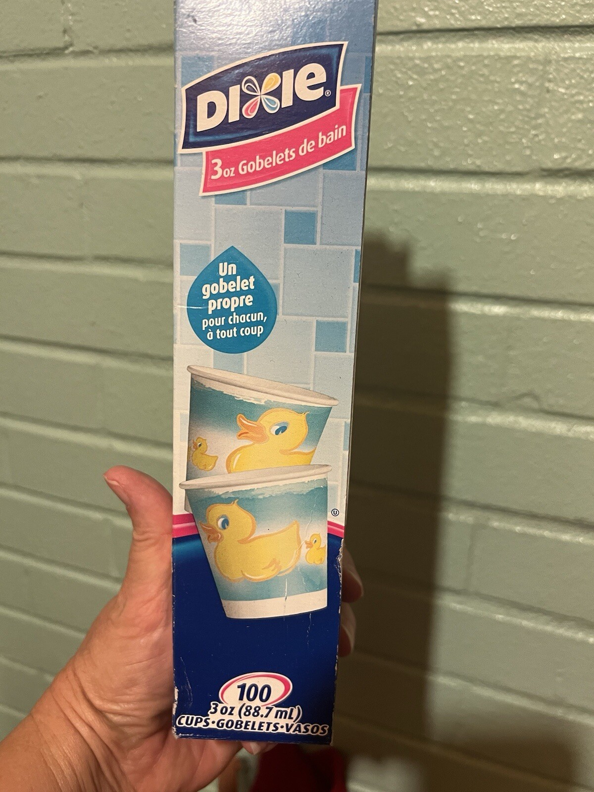 Dixie Cups Rubber Ducks 3 Oz Bath Bathroom Cold Cups Paper Opened ...
