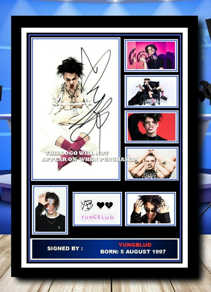 111) yungblud signed photograph framed unframed reprint great gift ...