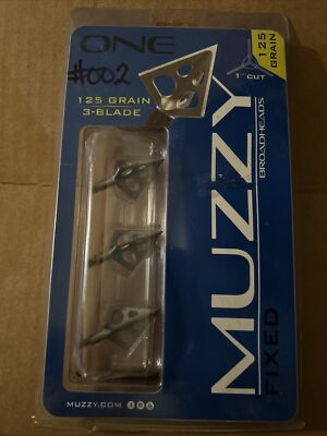 Muzzy One Broadheads - 125 Grain Fixed 3 Blade 50301287198| eBay