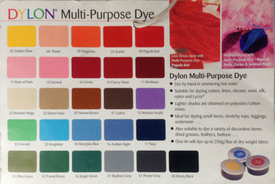 NEW DYLON MULTI-PURPOSE FABRIC DYE small items by hand - cotton linen ...