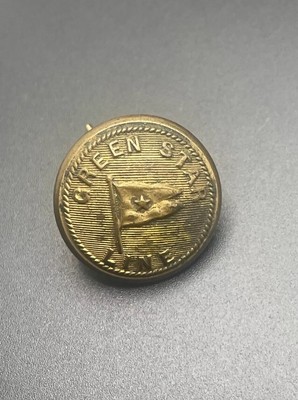 Green Star Line Button, Steamship, Nautical Cruise | eBay