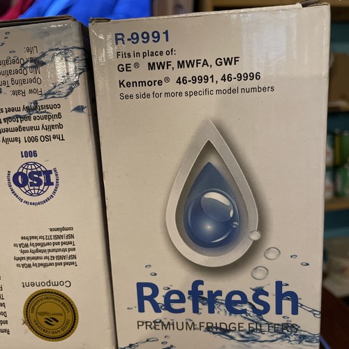 1 Refresh R-9991 GE MWF Compatible Refrigerator Water Filter.bx67 ...