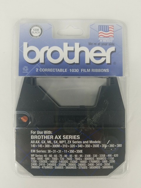Electric Typewriter Ribbon Cartridge Brother Typewriter Ribbons For AX ...