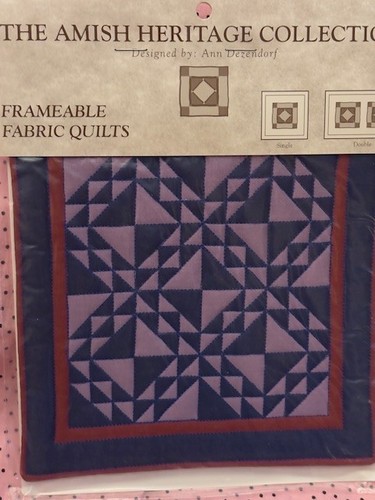 Amish Heritage Collection 1996 Frameable Fabric Quilts Ann Dezendorf ...