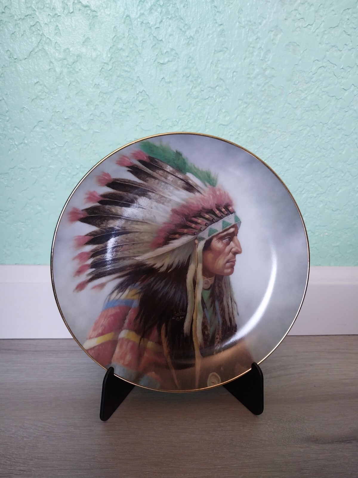 Decorative Collectible Plate Native American "Boldness Of The Seneca ...