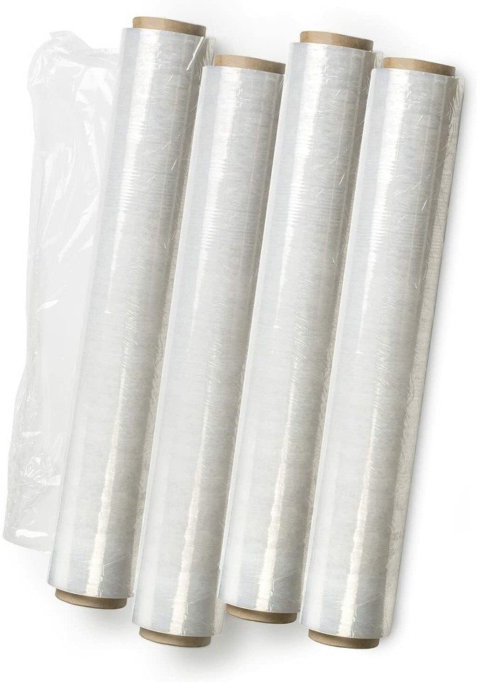 Heavy Duty Stretch Wrap 18"x 1500 FT 80 Gauge Thick 28 Lbs per Case ...